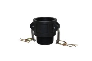 4" Type B Aluminum Female Cam and Groove Coupler x Male NPT Thread